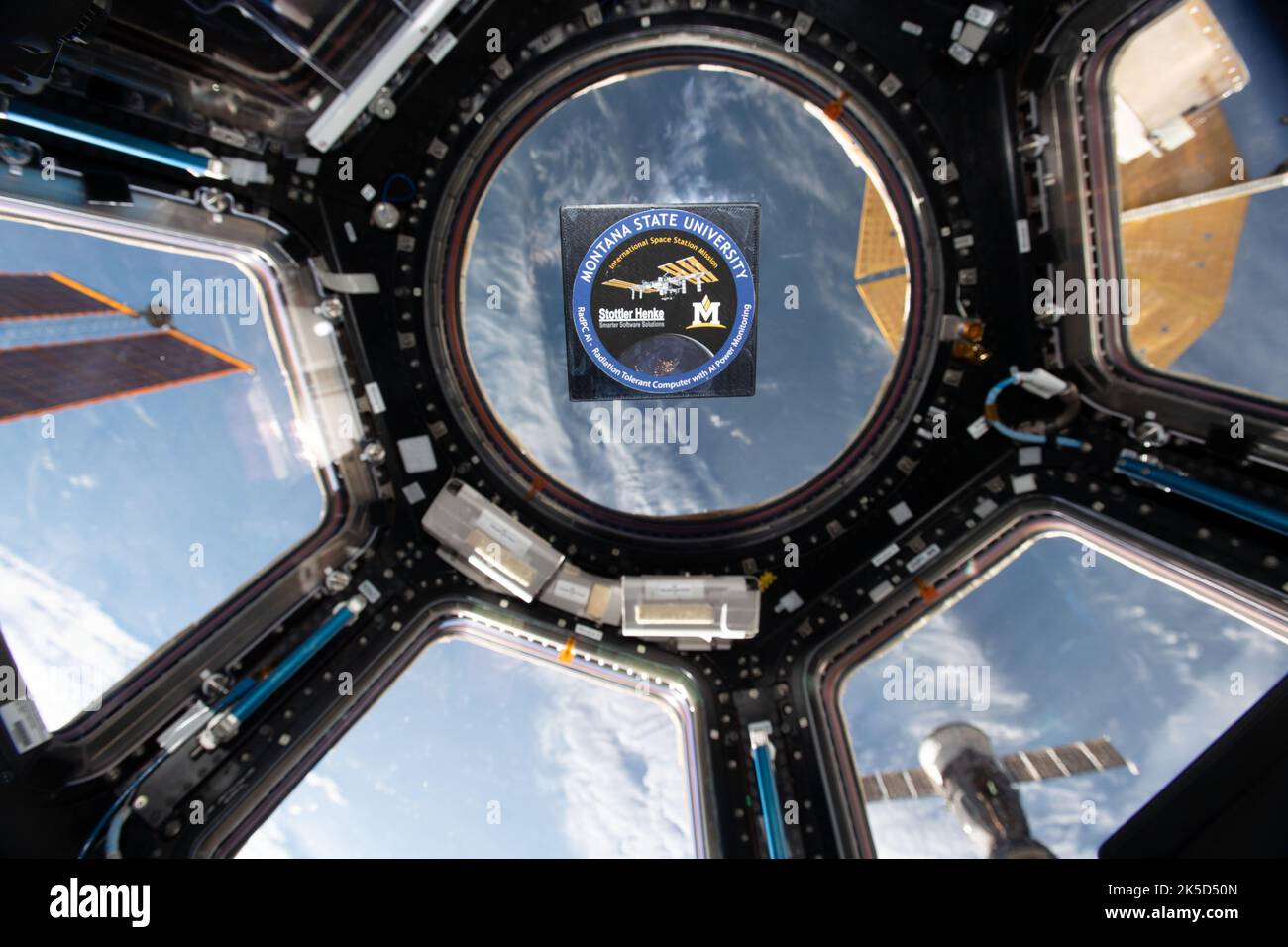 A view of the RadPC-AI investigation shown in the cupola module aboard ...