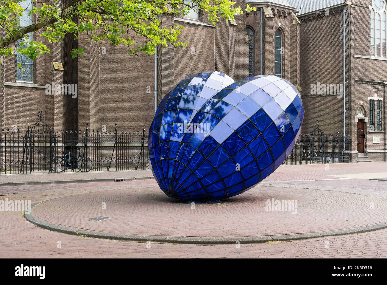 Delft (Netherlands), Oude Langendijk, Blue Heart, Delft Blue Stock ...