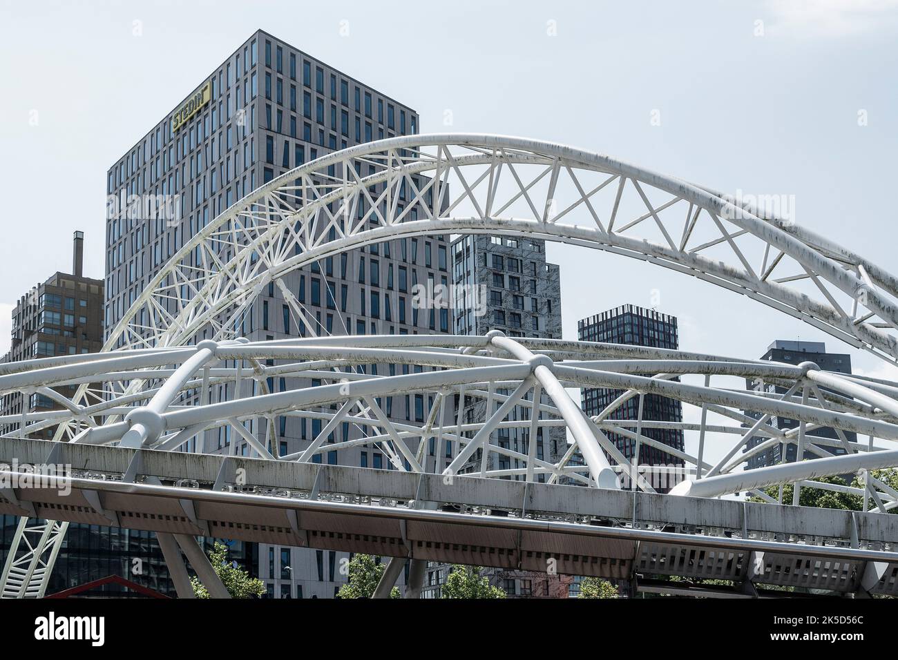 Netherlands, Rotterdam, Blaak, modern architecture, metro station Stock ...