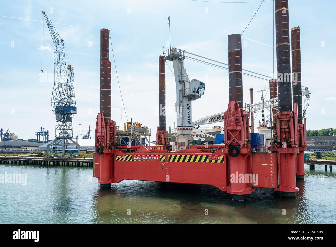 Netherlands, Rotterdam, port tour, Greenport Rotterdam, loading cranes ... Netherlands, Rotterdam, port tour, Greenport Rotterdam, loading cranes ...