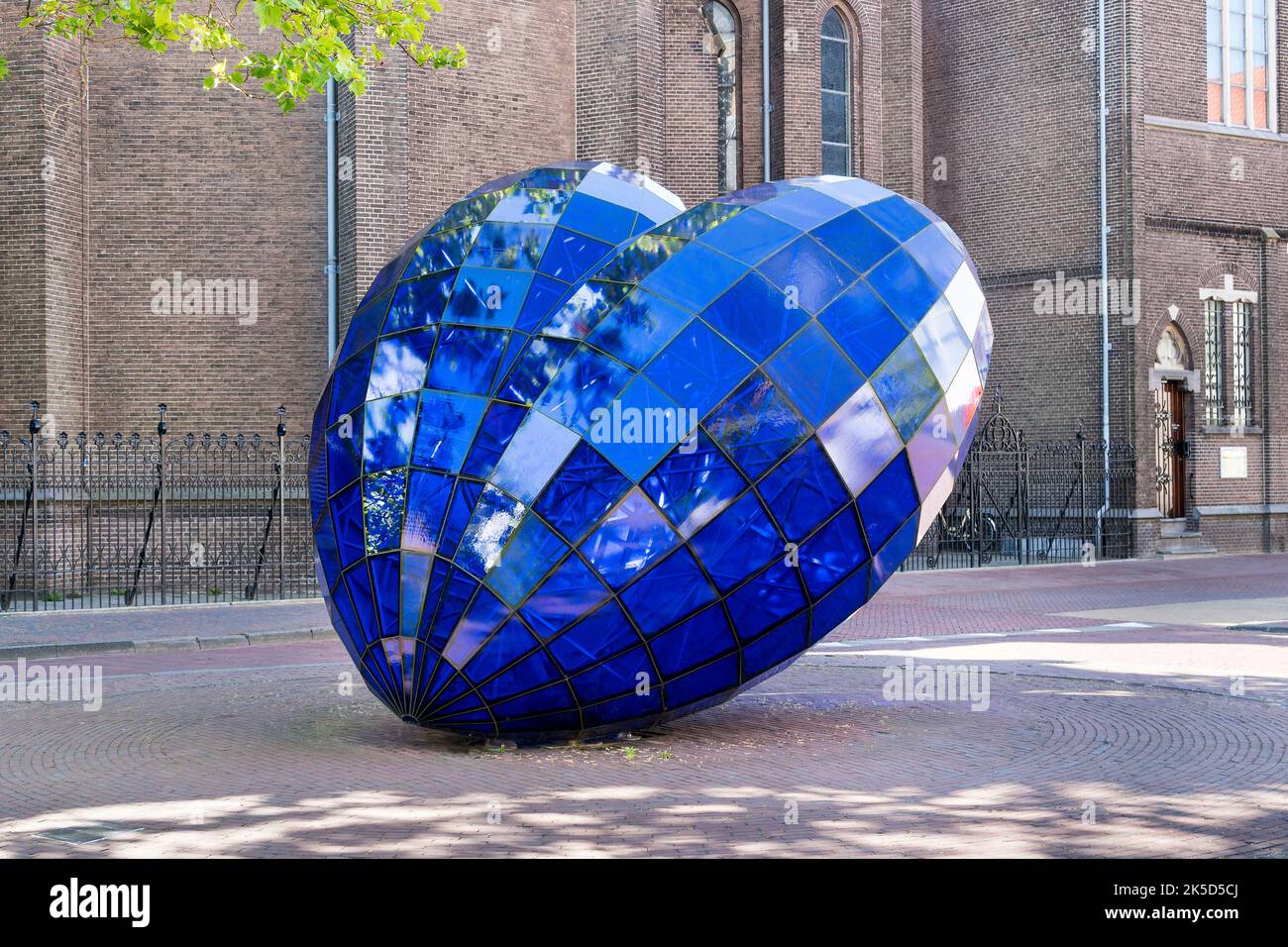 Delft (Netherlands), Oude Langendijk, Blue Heart, Delft Blue Stock ...