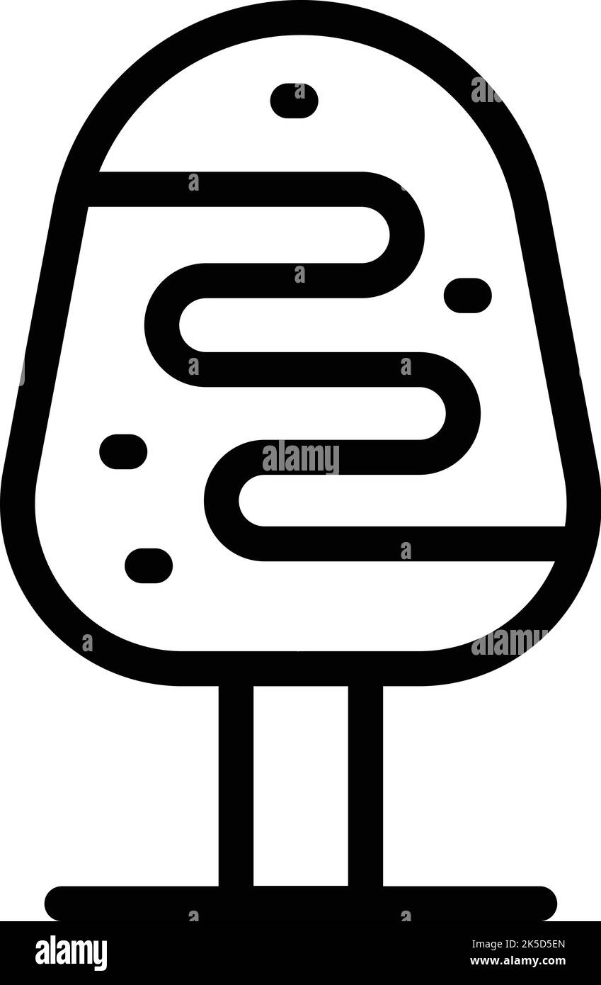 Popsicle icon outline vector. Cake pop. Candy chocolate Stock Vector ...