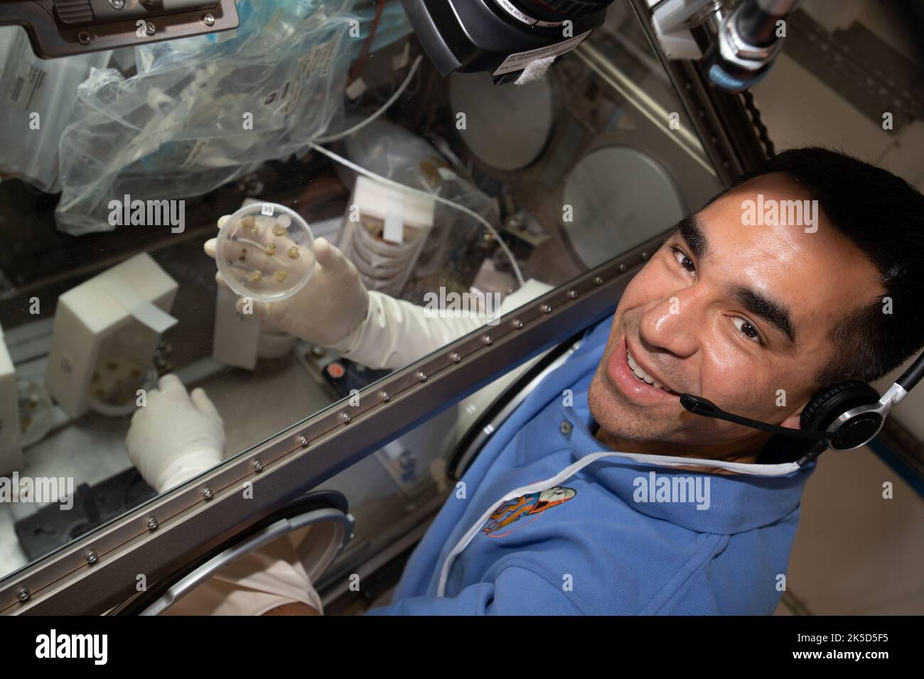 NASA astronaut and Expedition 66 Flight Engineer Raja Chari works ...