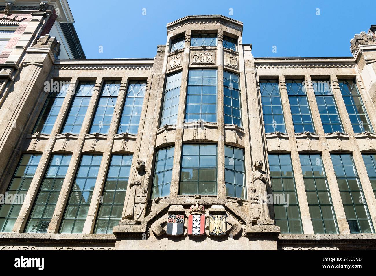 Netherlands, The Hague, Gravenstraat, Art Nouveau facade Stock Photo ...