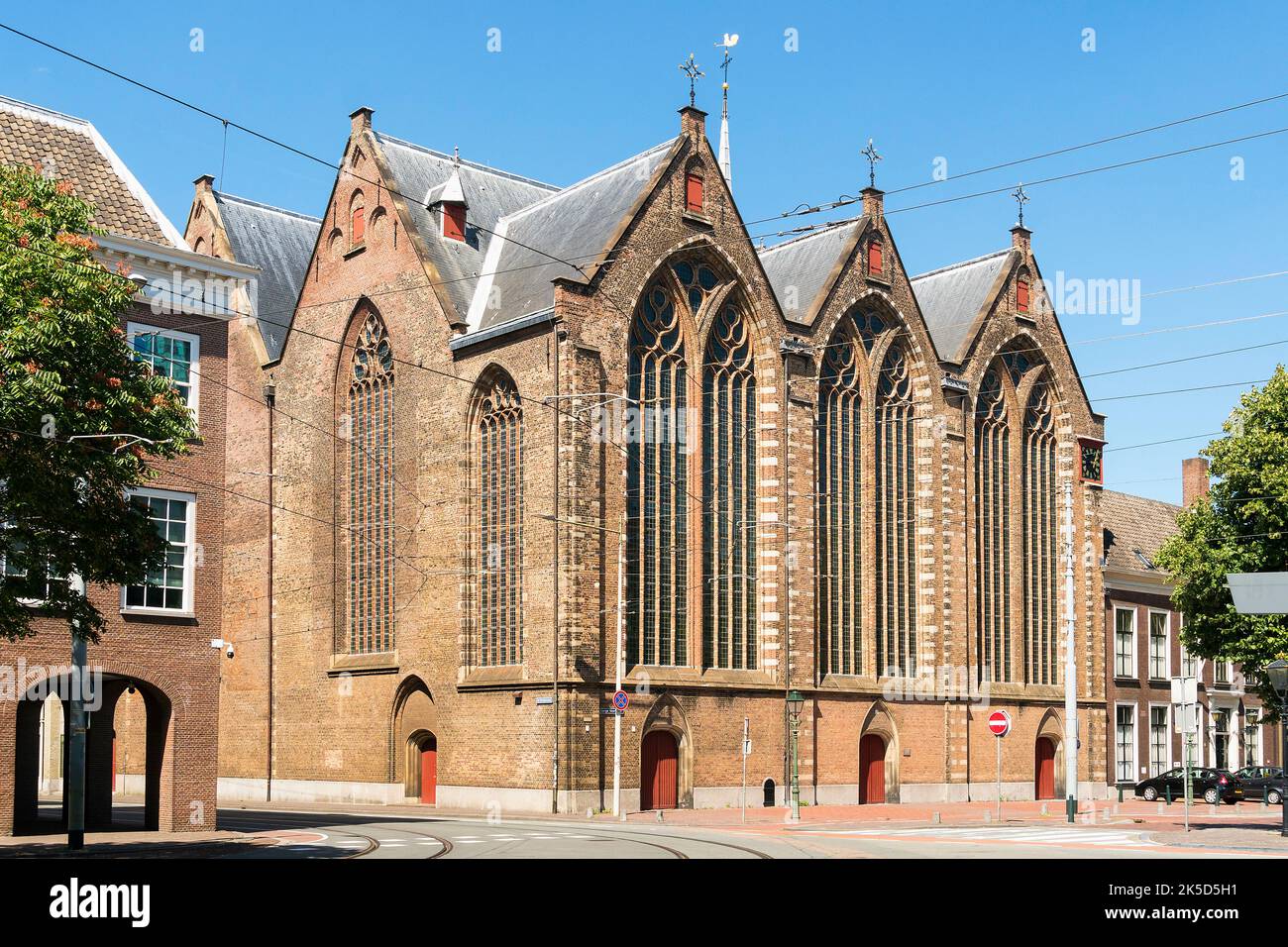 Netherlands, The Hague, Kloosterkerk, oldest church in the city, brick ...