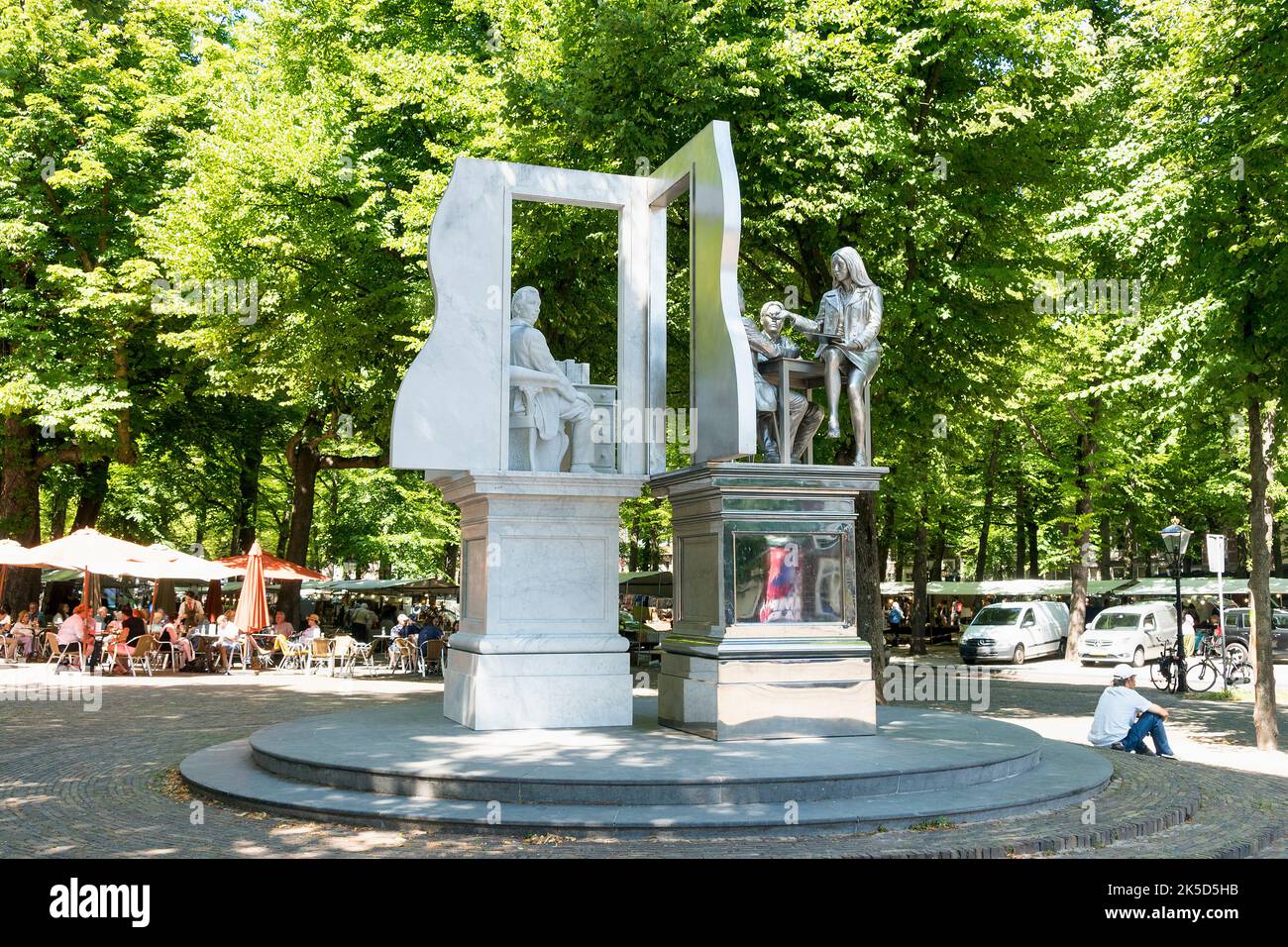 Netherlands, The Hague, Lange Voorhout, Thorbecke Monument by Thom ...