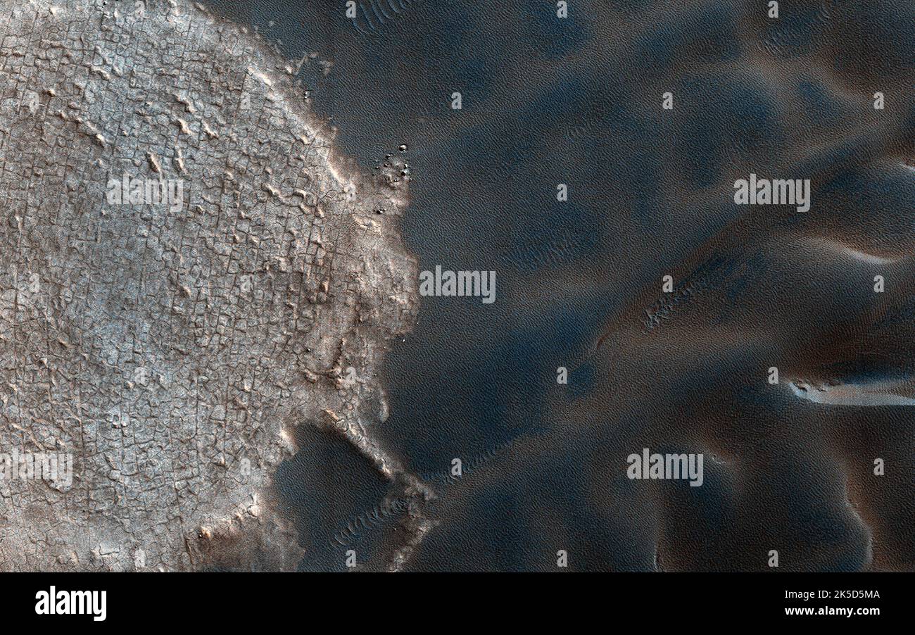 Mega-ripples are distinct wind-driven formations that occur on the ...