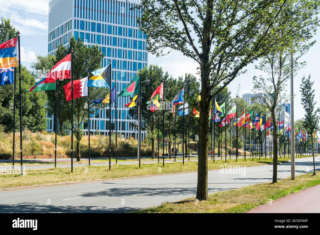 Flaggenallee hi-res stock photography and images - Alamy