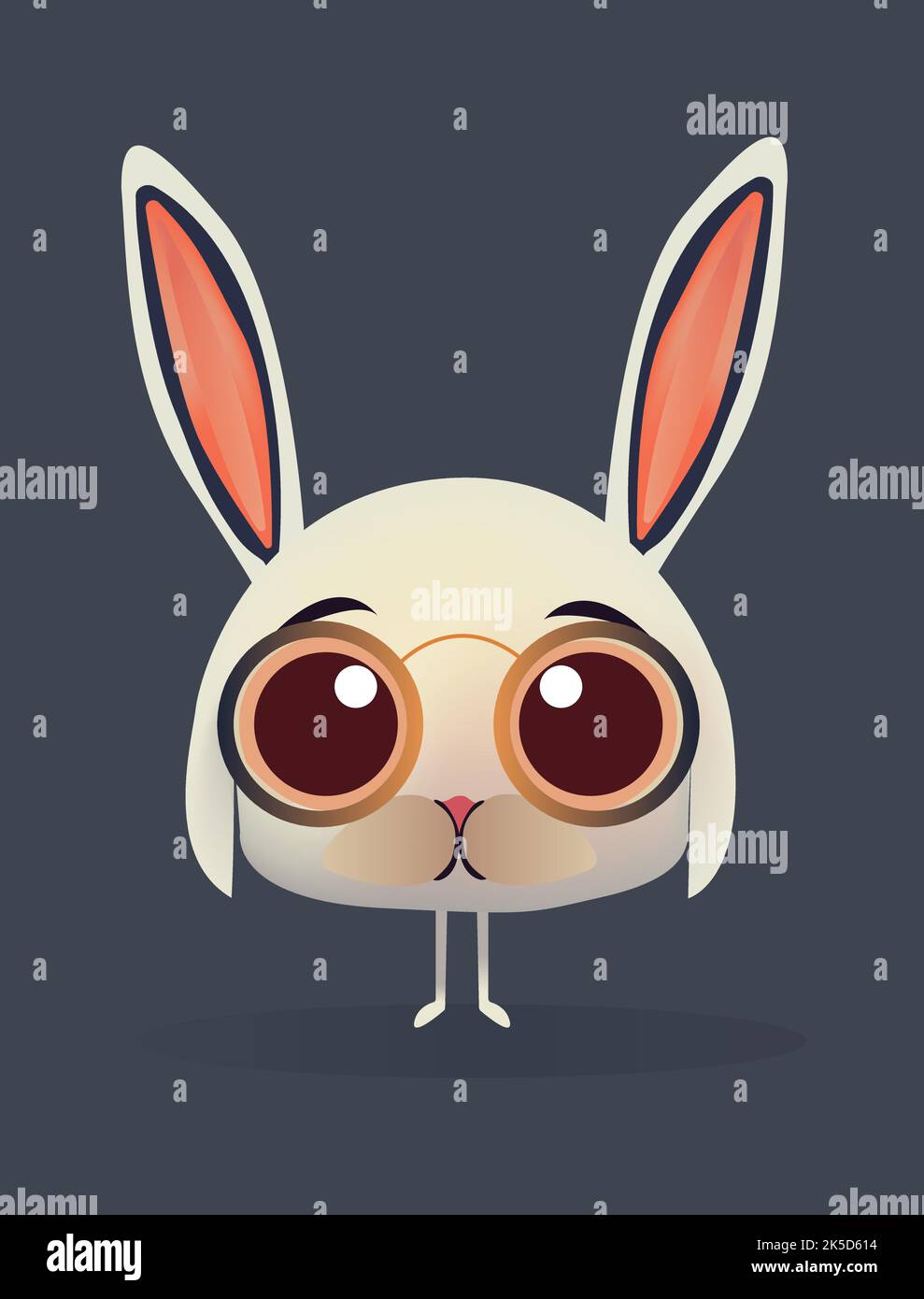 Long eared toy rabbit Stock Vector Images - Alamy