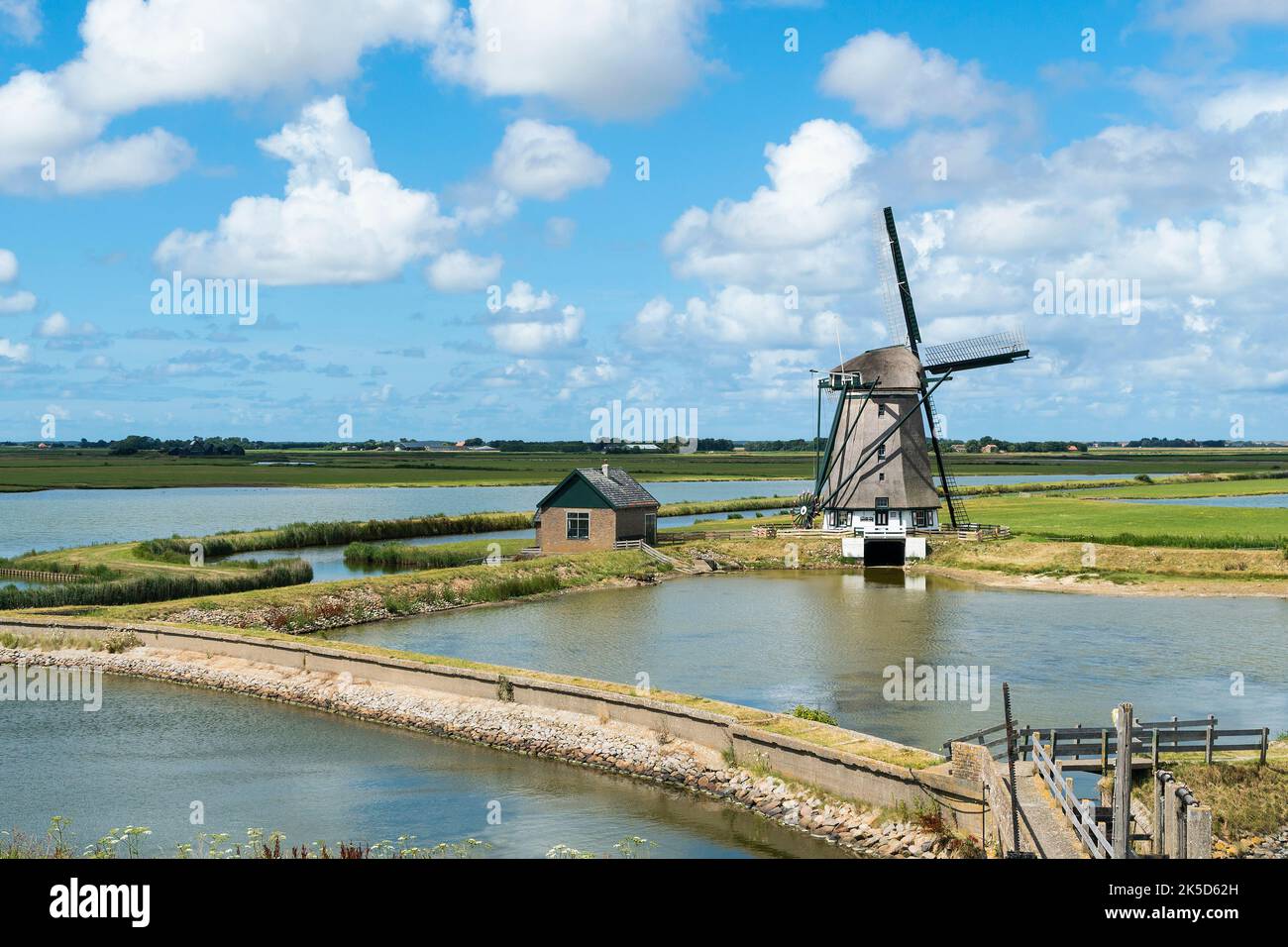 Netherlands, Texel, Oosterend, Molen Het Noorden, 1878, windmill Stock ...
