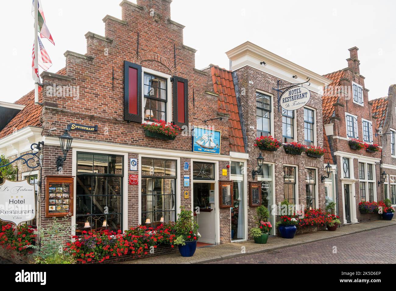 Netherlands, Edam, old town, Spuistraat, restaurant Stock Photo - Alamy