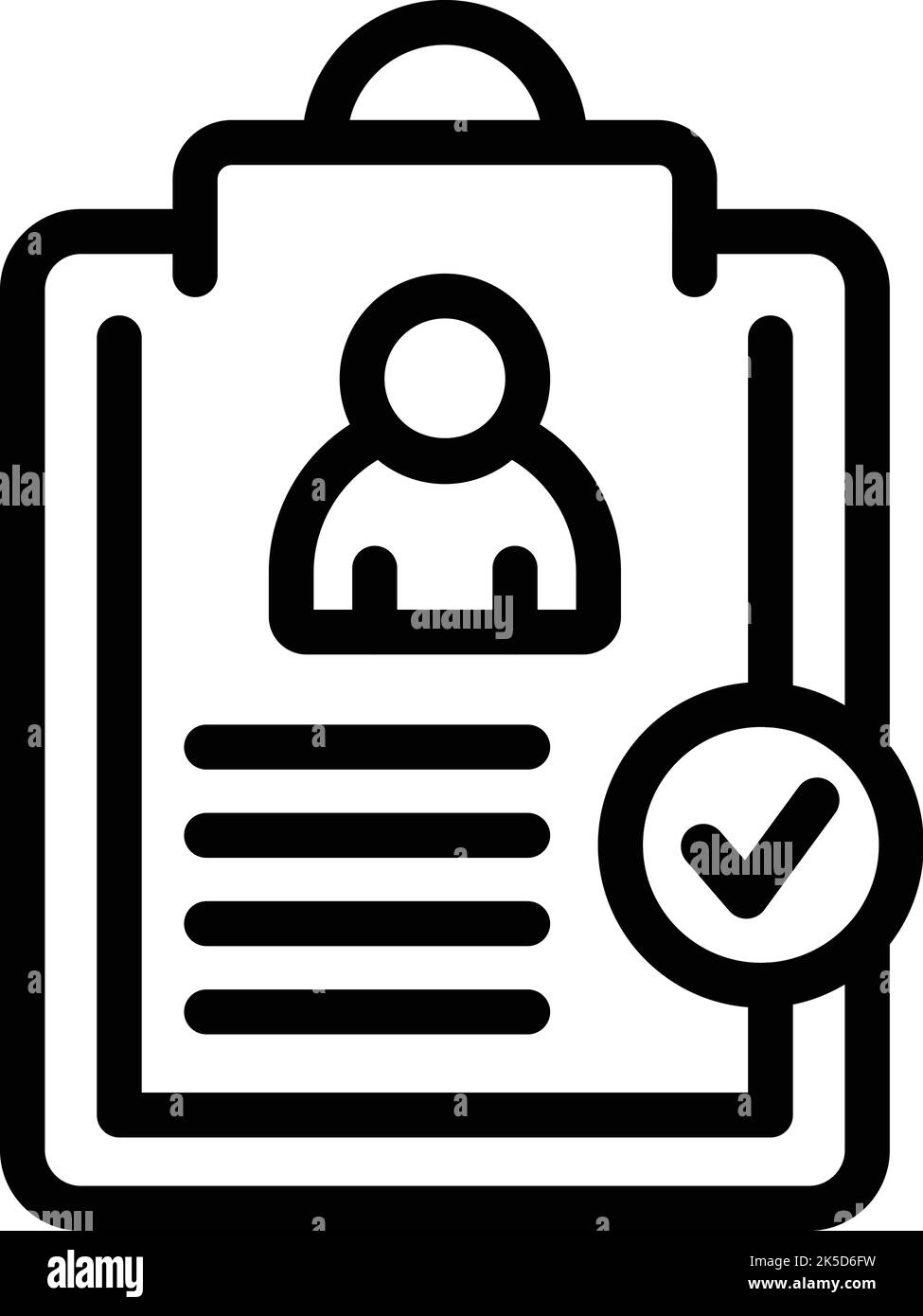 Man clipboard icon outline vector. Finance credit. Money business Stock ...