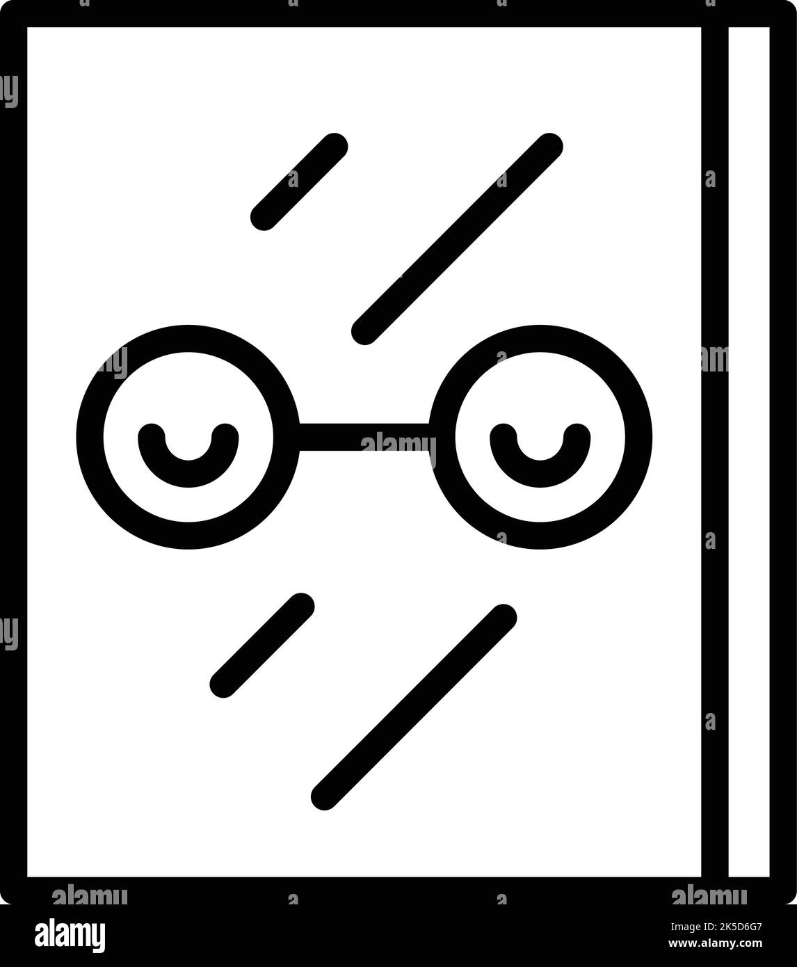 Glass production icon outline vector. Factory window. Sheet industry ...