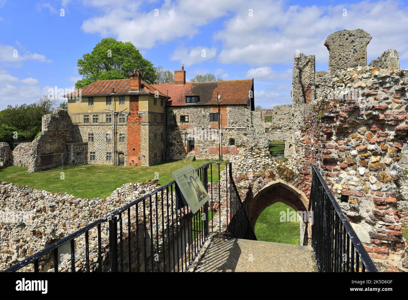 The ruins of Leiston Abbey, Leiston town, Suffolk, England Stock Photo ...