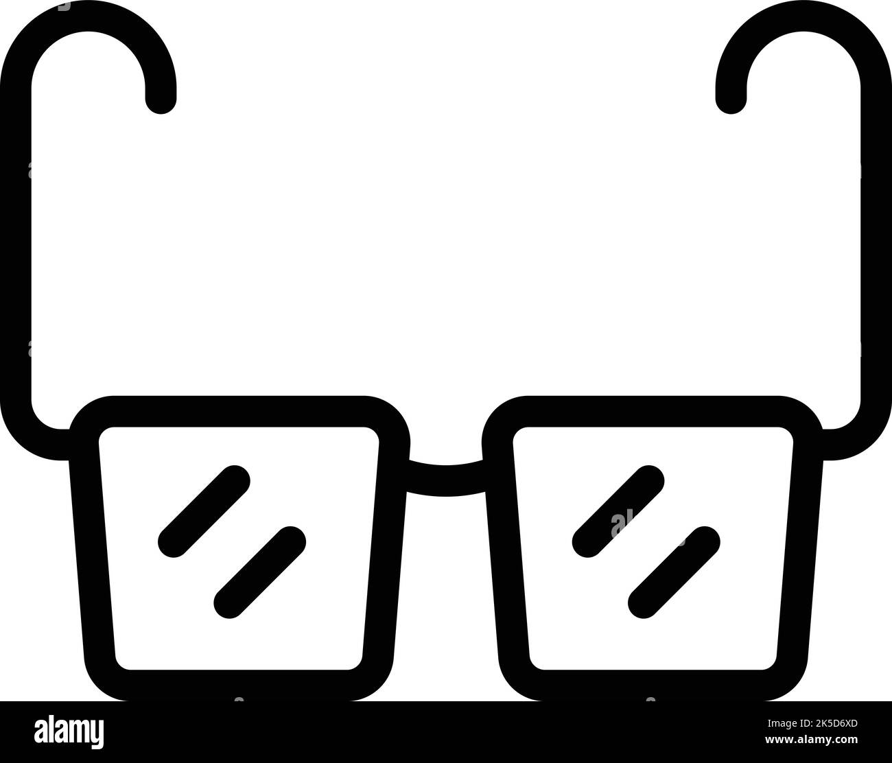 Glasses icon outline vector. Eye vision. Drop health Stock Vector Image ...