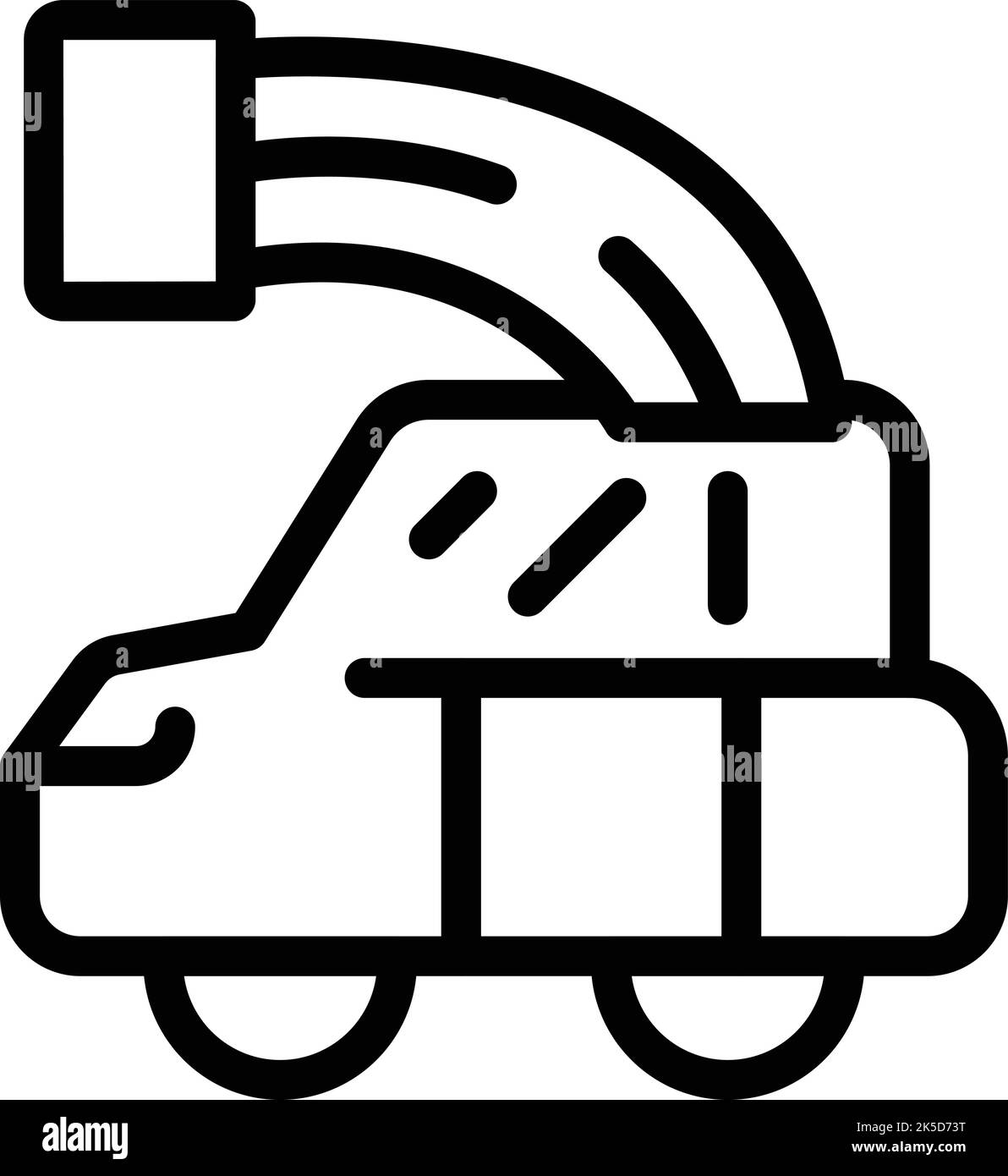 Auto painter icon outline vector. Check body. Car service Stock Vector ...