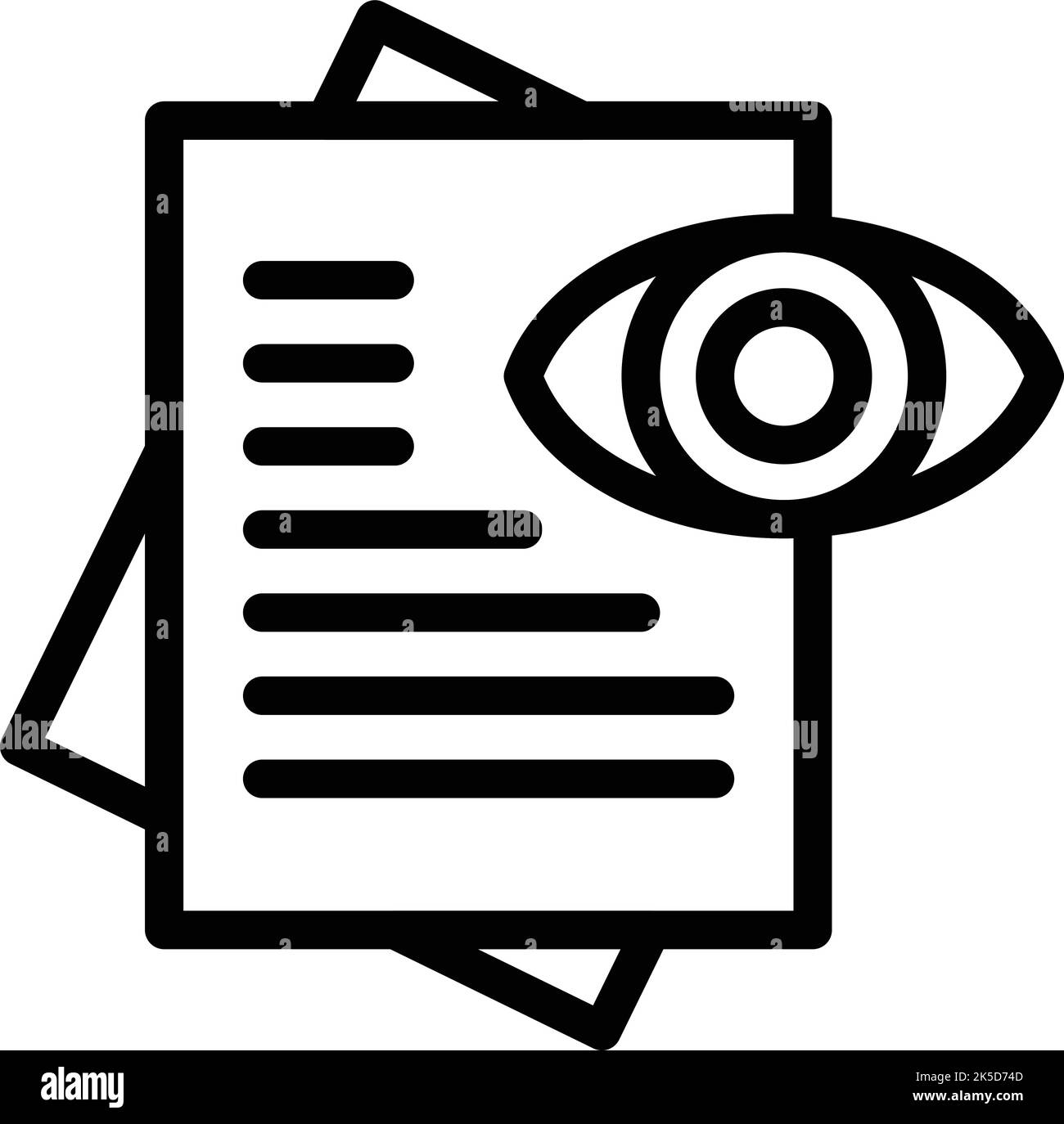 View paper icon outline vector. Credit finance. Form stamp Stock Vector ...