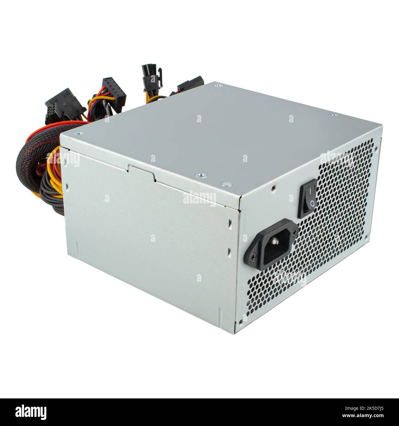 power supply for pc, spare part for computer, isolated on white ...