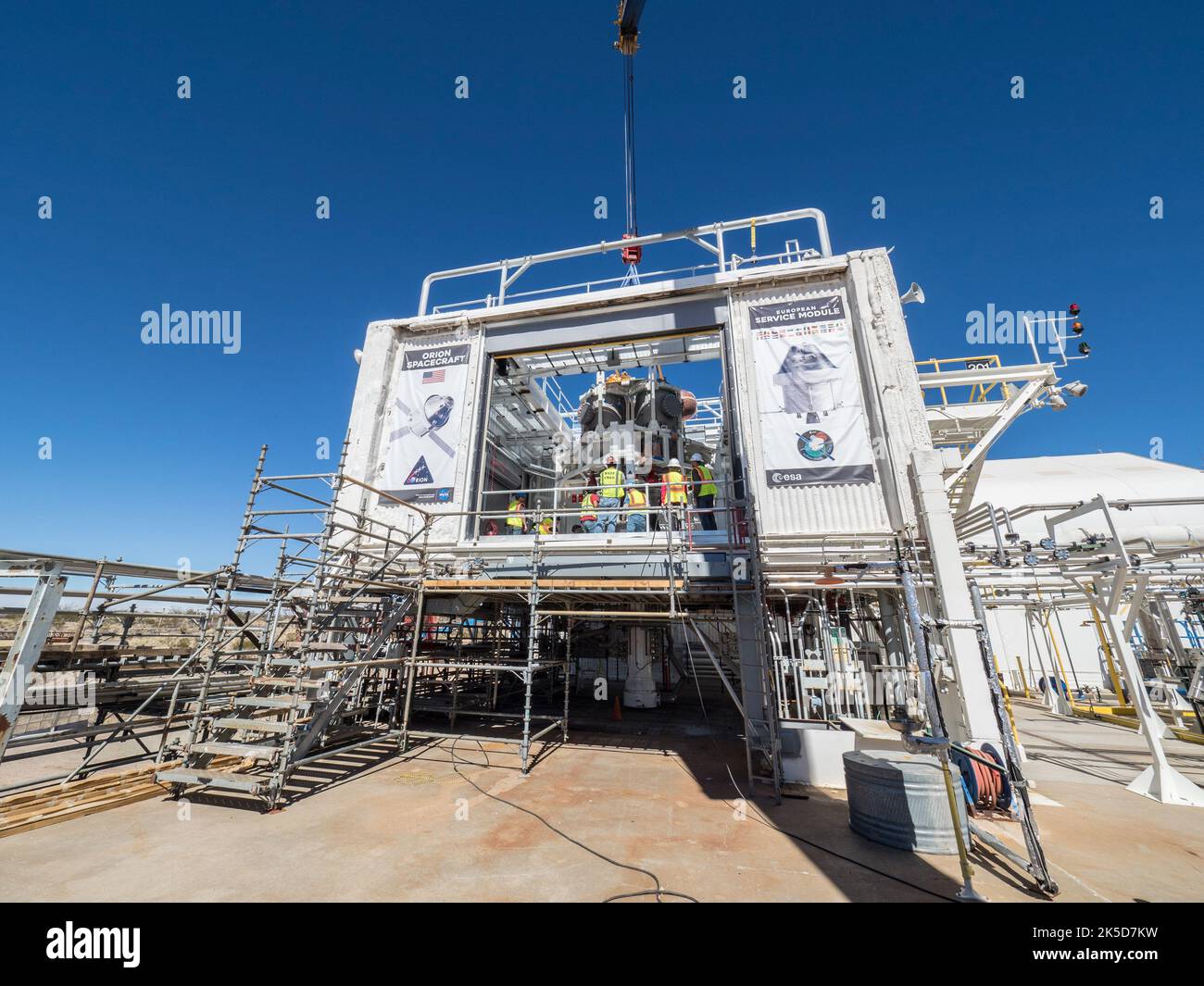 On Feb. 22, engineers successfully install ESA’s European Service ...