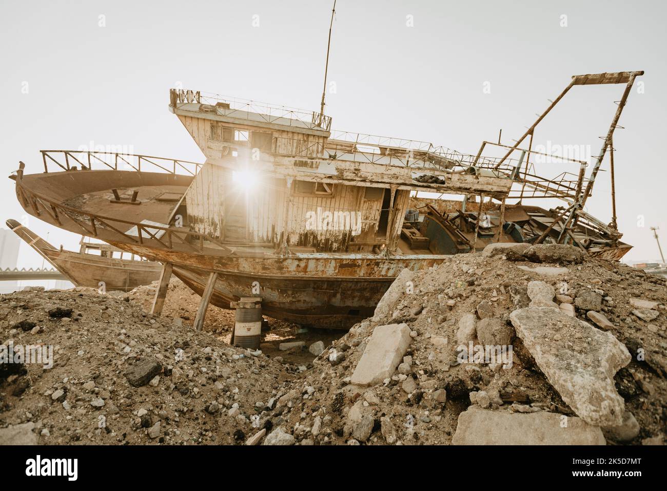 Saudi Arabia, Mecca Province, Jeddah/Jeddah, Shipwreck Stock Photo - Alamy