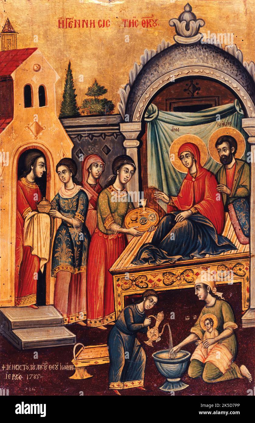 Birth of the Virgin, 1785 Stock Photo - Alamy