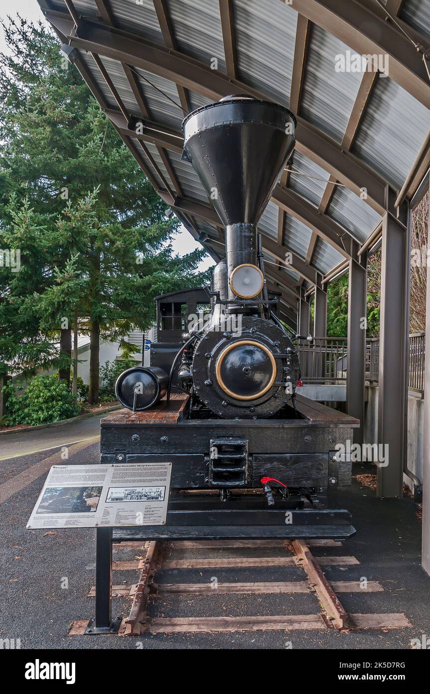 Train exhibit at Washington Park's World Forestry Center in Portland ...