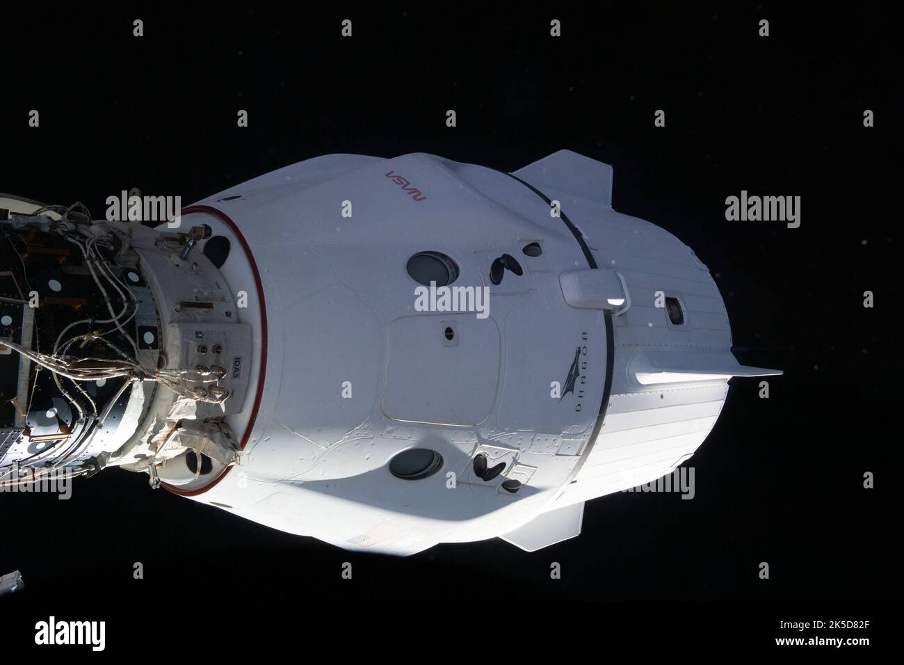 The SpaceX Dragon Freedom crew ship, that delivered four Crew-4 ...