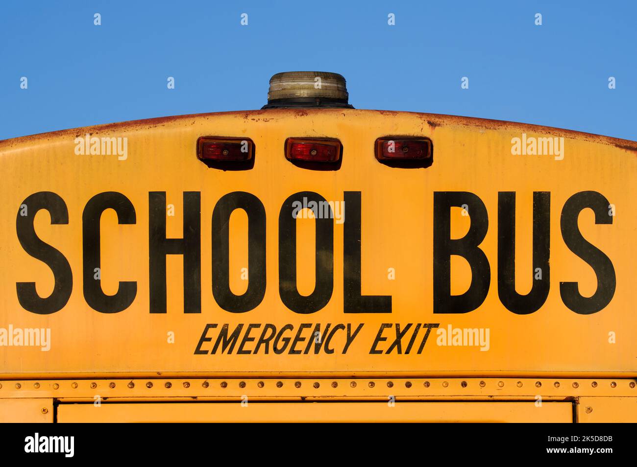 American school bus, New York State, USA Stock Photo - Alamy