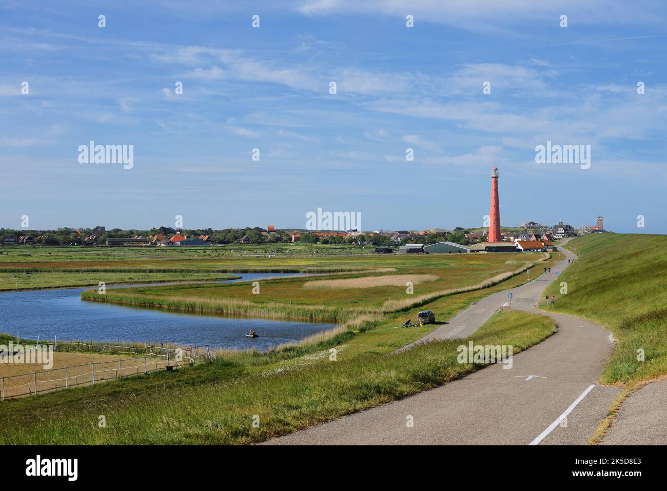 Huisduinerpolder and lighthouse Lange Jaap, Huisduinen, Den Helder ...