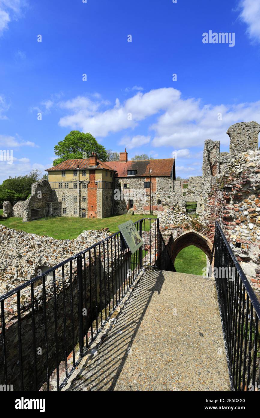 The ruins of Leiston Abbey, Leiston town, Suffolk, England Stock Photo ...