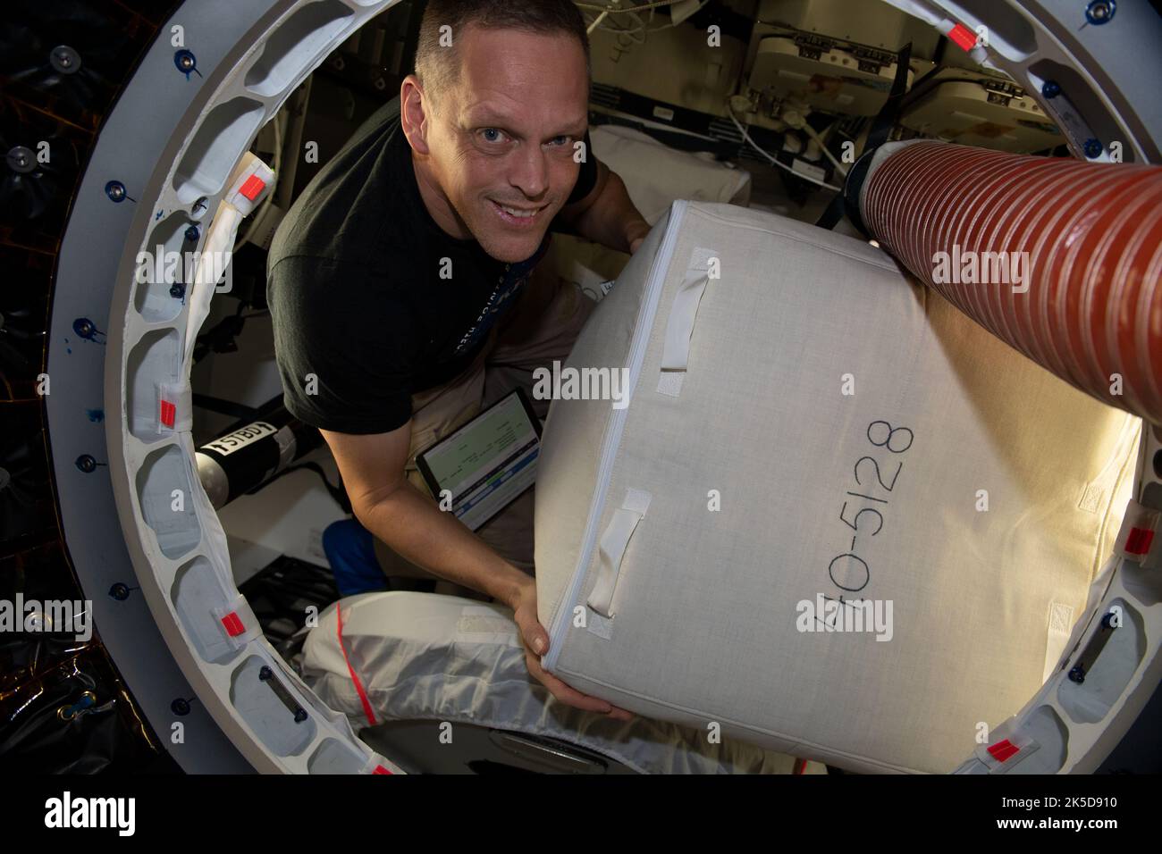 NASA astronaut and Expedition 67 Flight Engineer Bob Hines is pictured ...