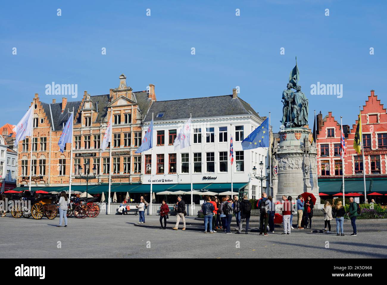 Market Square Grote Markt with Jan Breydel and Pieter de Coninck ...