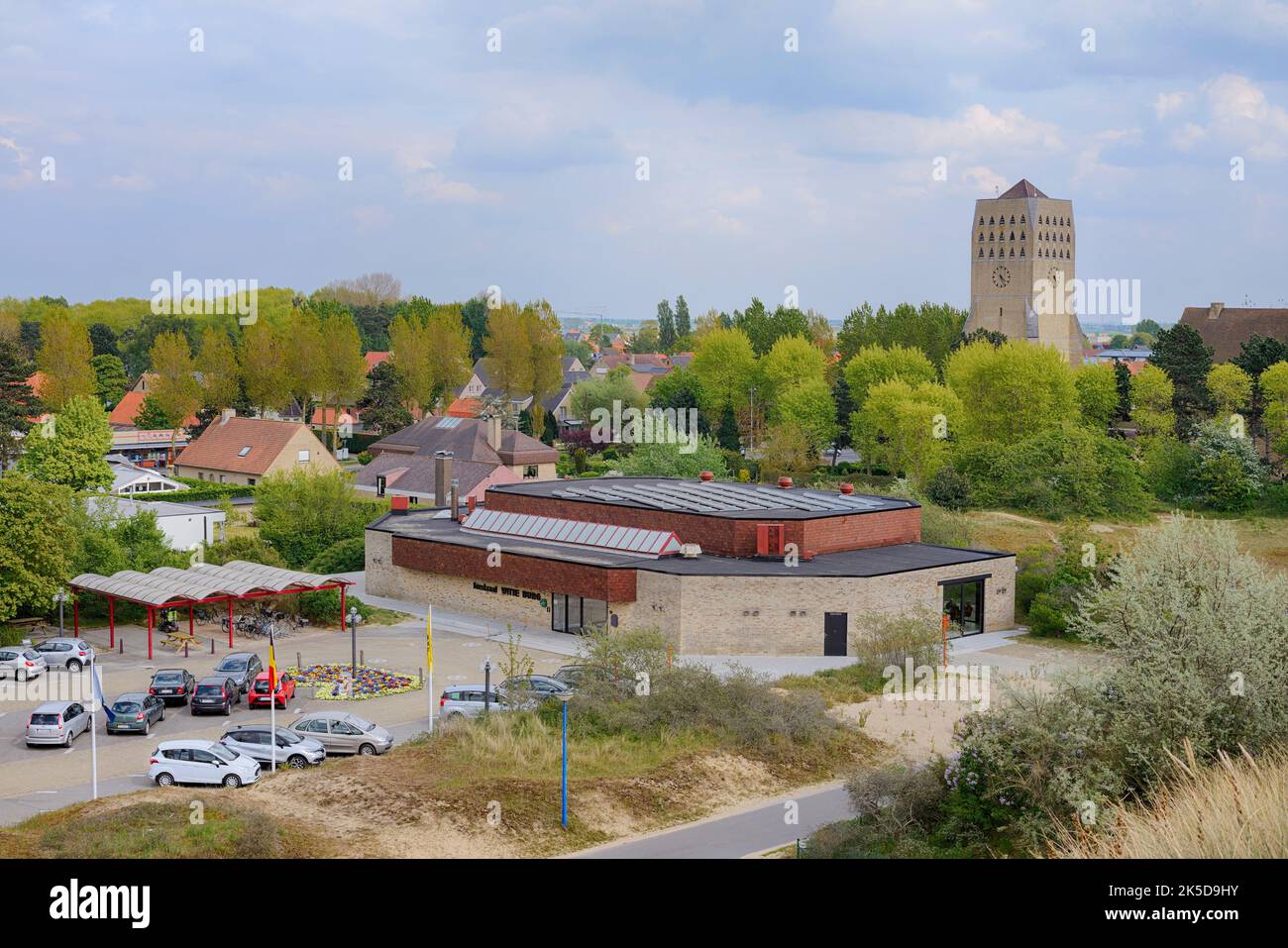 Festival Hall 'Witte Burg' and Saint Nicholas Church, Oostduinkerke ...