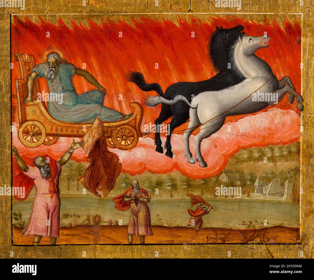 The prophet Elijah and scenes from his life, c.1700 Stock Photo - Alamy