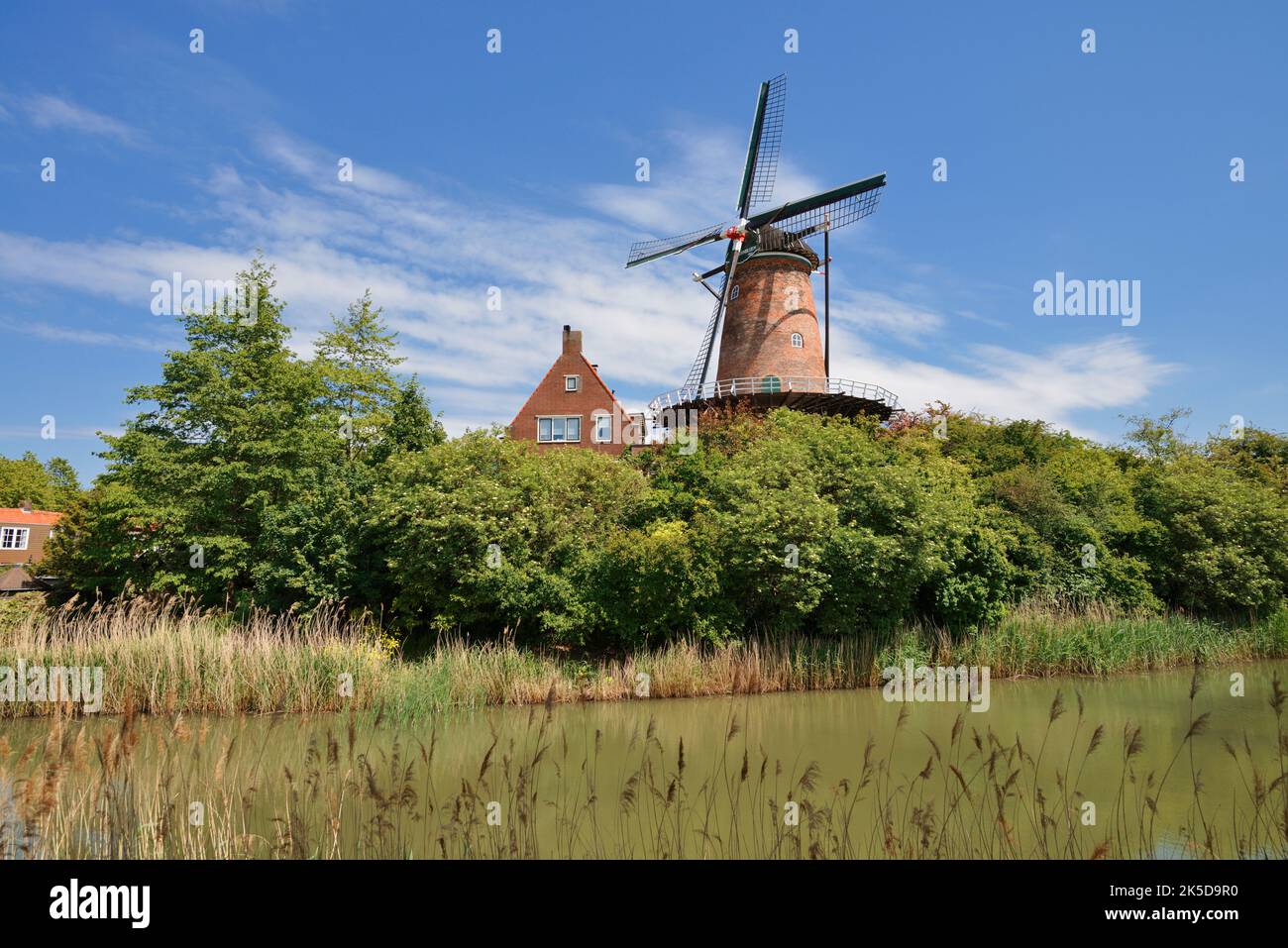 Windmill De Koornbloem, Goes, Zuid-Beveland, Zeeland, Netherlands Stock ...
