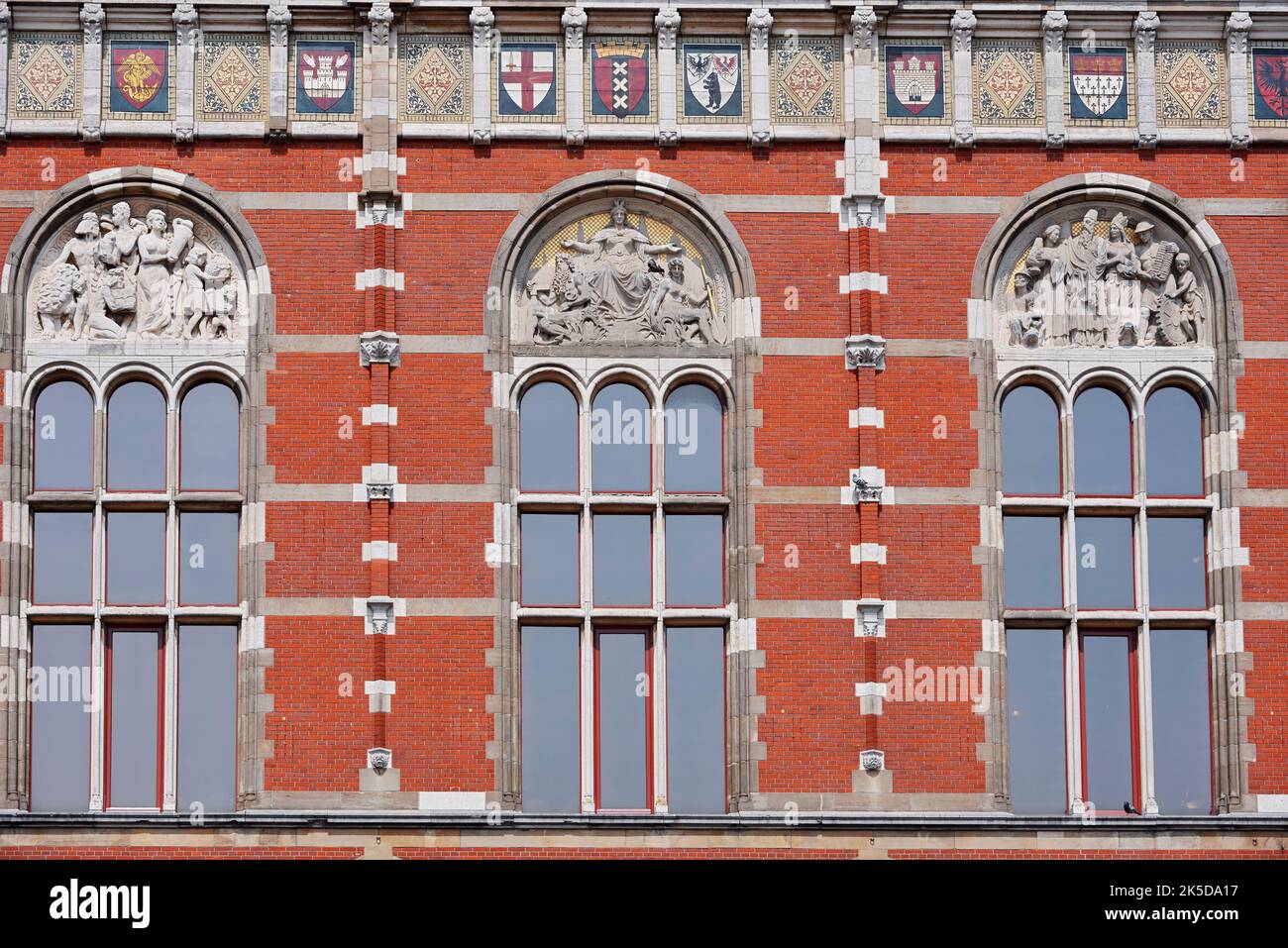 Windows, Amsterdam Centraal, Central Station, Amsterdam, North Holland ...
