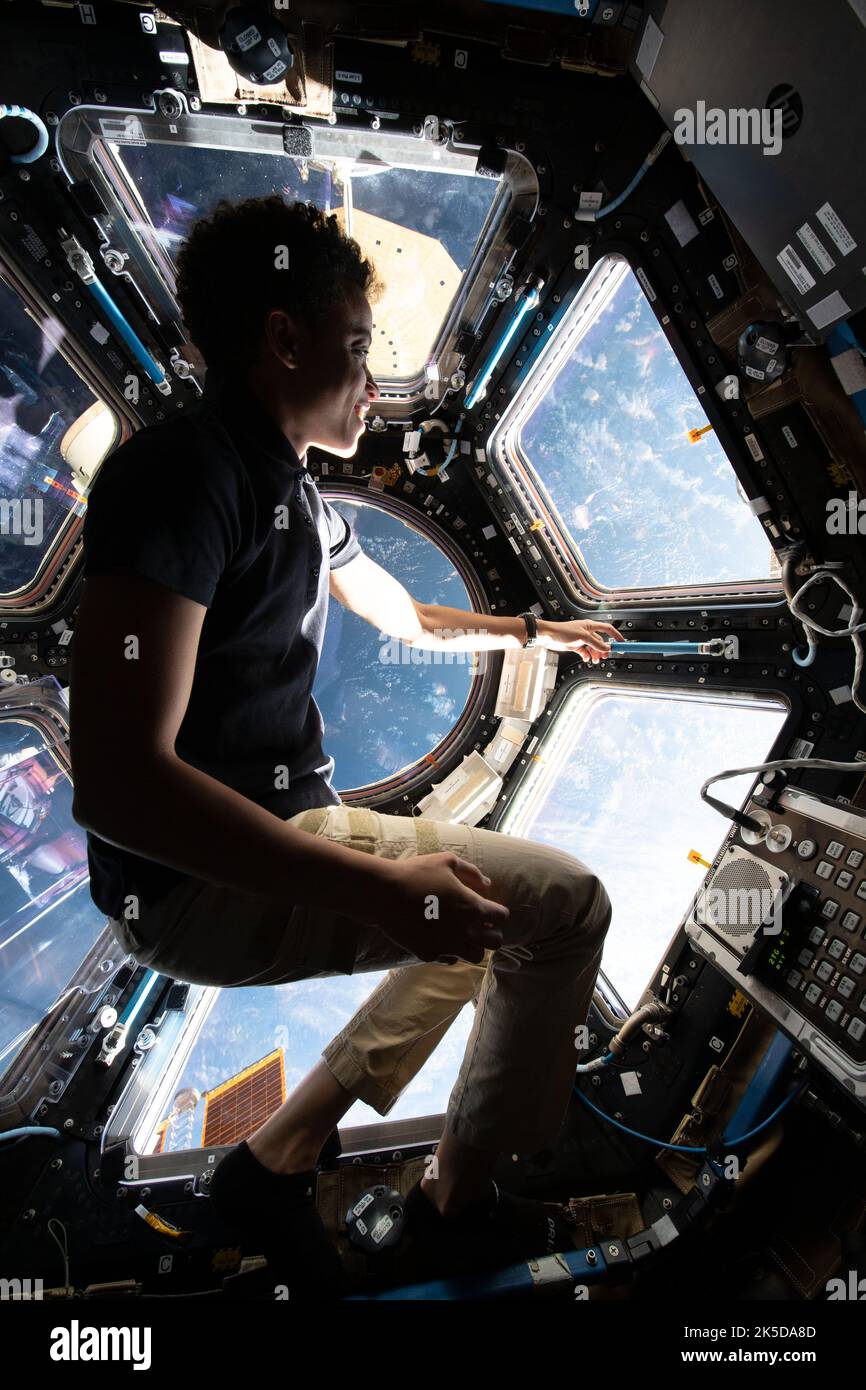 NASA astronaut and Expedition 67 Flight Engineer Jessica Watkins enjoys ...