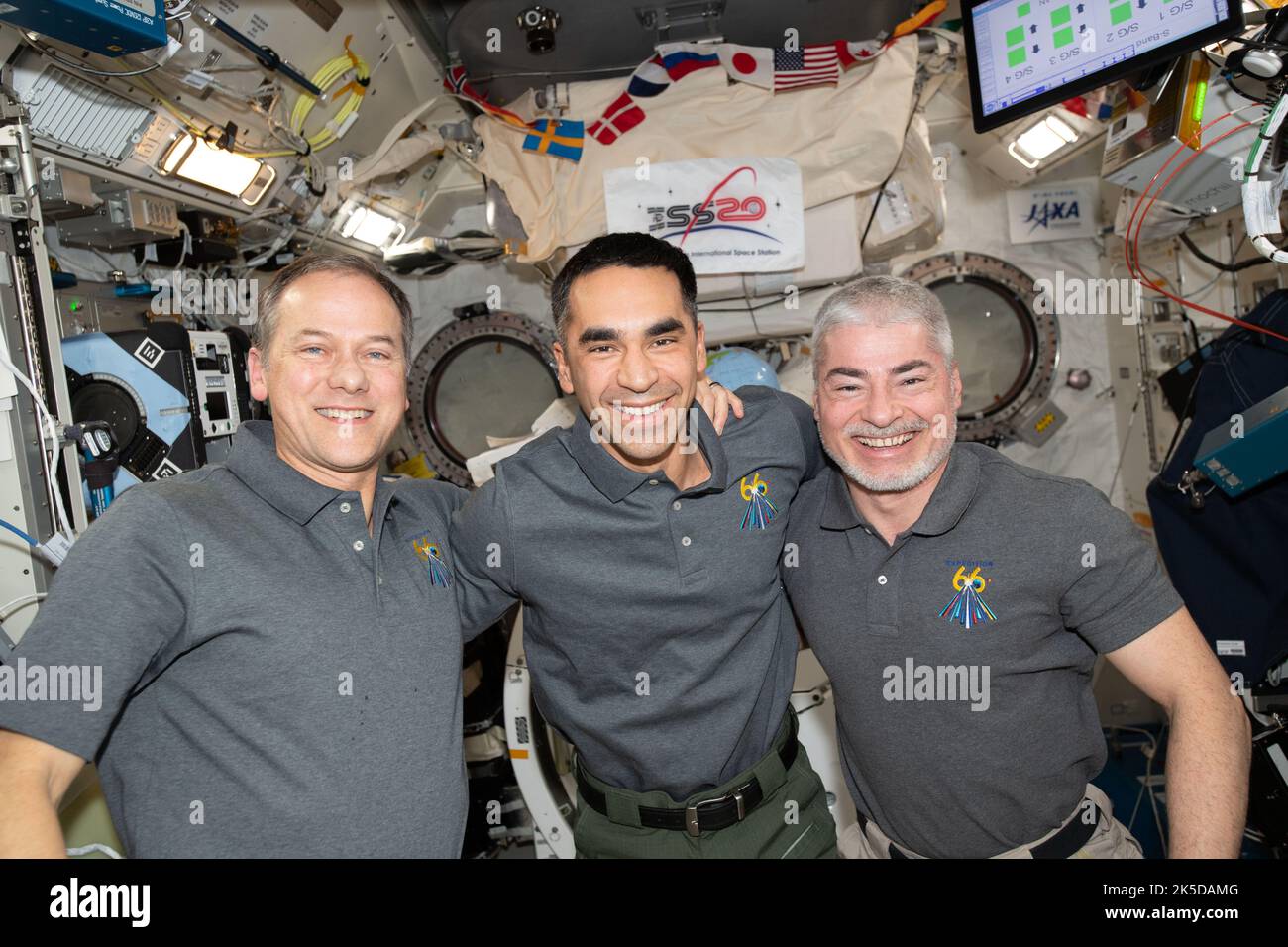 Expedition 66 Flight Engineers Thomas Marshburn, Raja Chari, and Mark ...