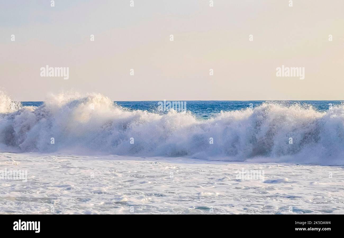 Extremely huge big surfer waves on the beach in Zicatela Puerto ...