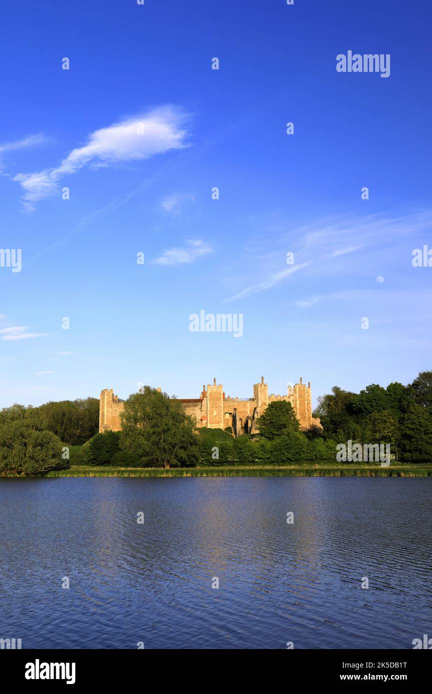 View of Framlingham Castle (1157-1216,) Framlingham village, Suffolk ...