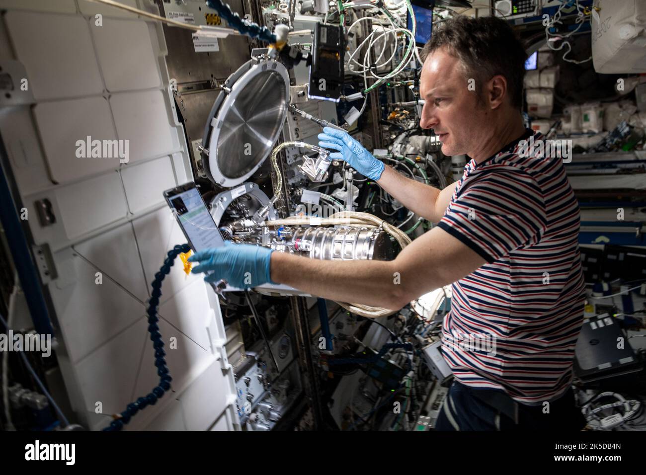 ESA (European Space Agency) astronaut and Expedition 67 Flight Engineer ...