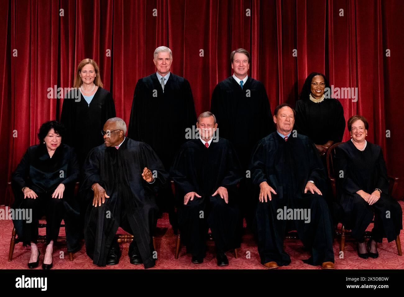 Washington DC, USA. 07th Oct, 2022. Justices of the United States ...