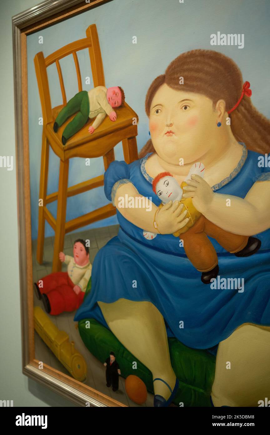 Girl with toys, Oil on Canvas, 1984. "Fernando Botero, Sensuality and ...