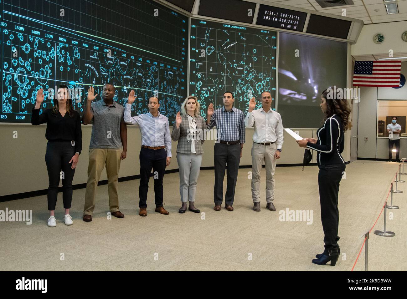 PHOTO DATE: January 10, 2022. LOCATION: Bldg. 30, Apollo MOCR Viewing ...