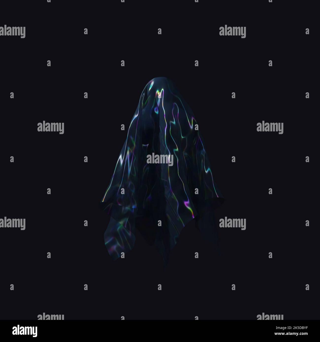 ghost floating in the fog, 3d render Stock Photo - Alamy