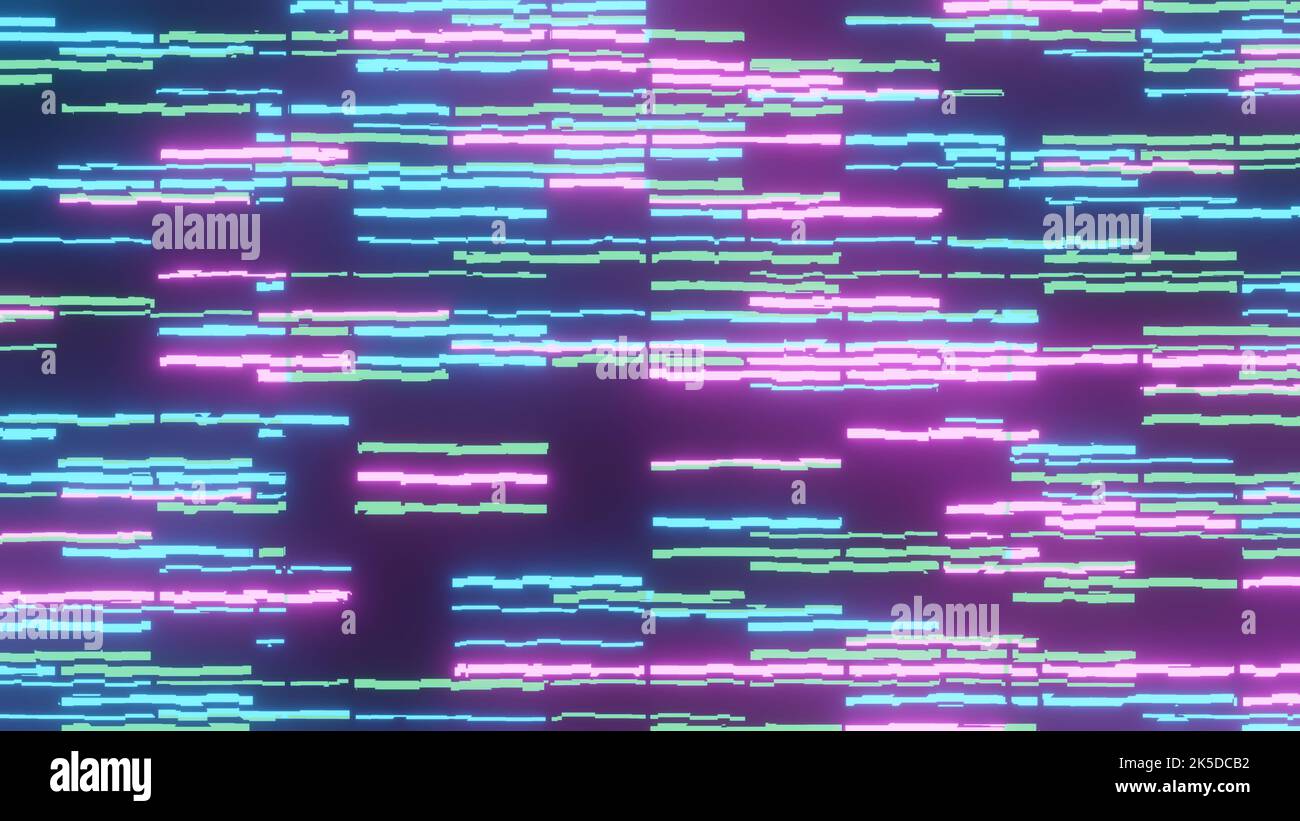 3d render retro glitch effect Stock Photo - Alamy