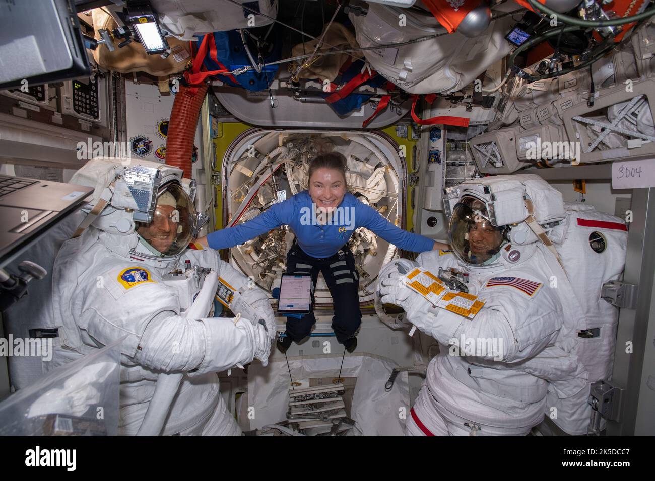 NASA astronaut and Expediution 66 Flight Engineer Kayla Barron poses ...
