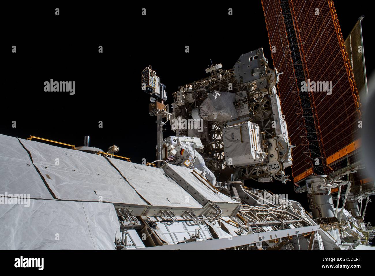 Astronaut Matthias Maurer of ESA (European Space Agency) is pictured on ...