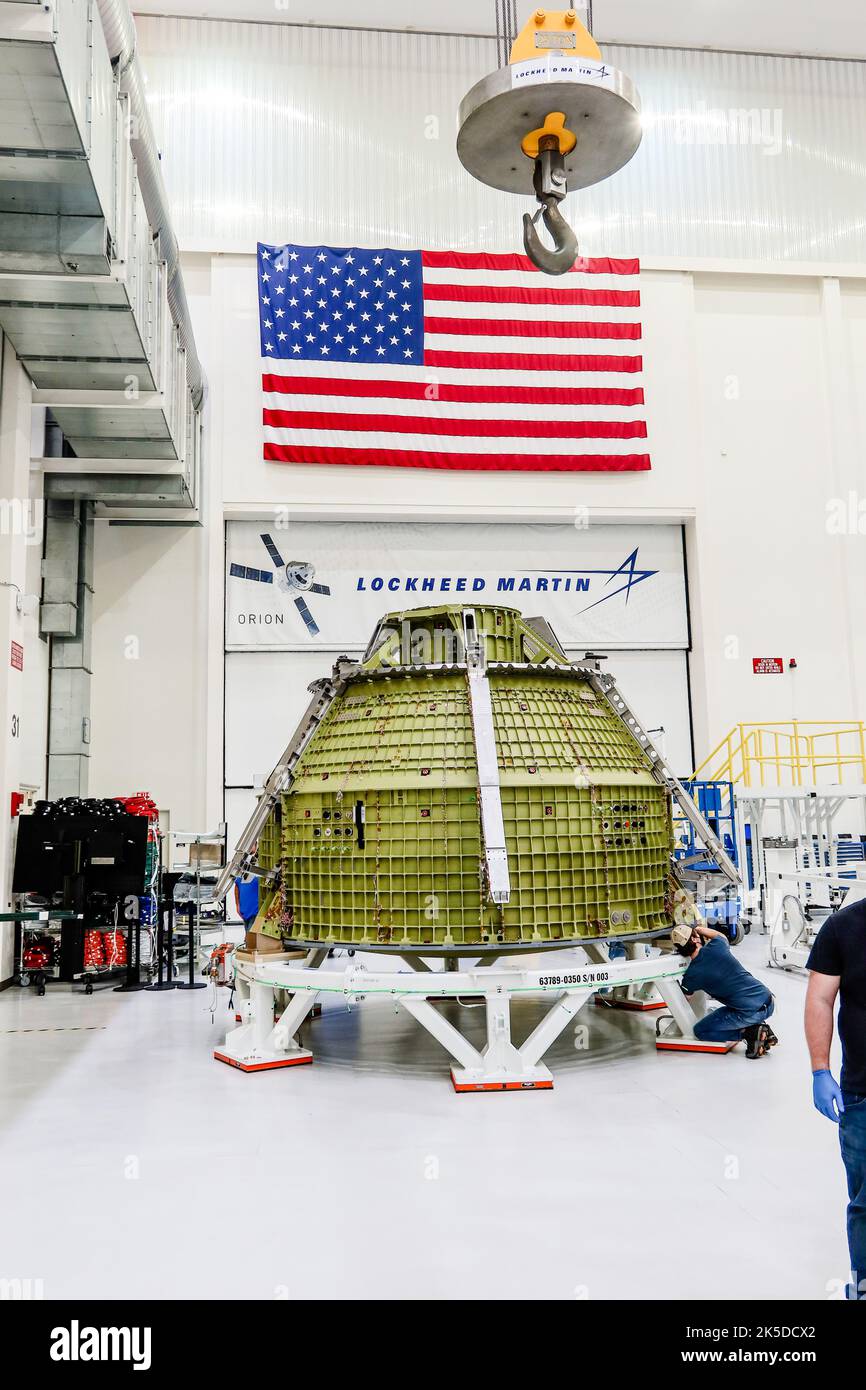 The Artemis III Orion crew module, part of NASA’s lunar exploration ...