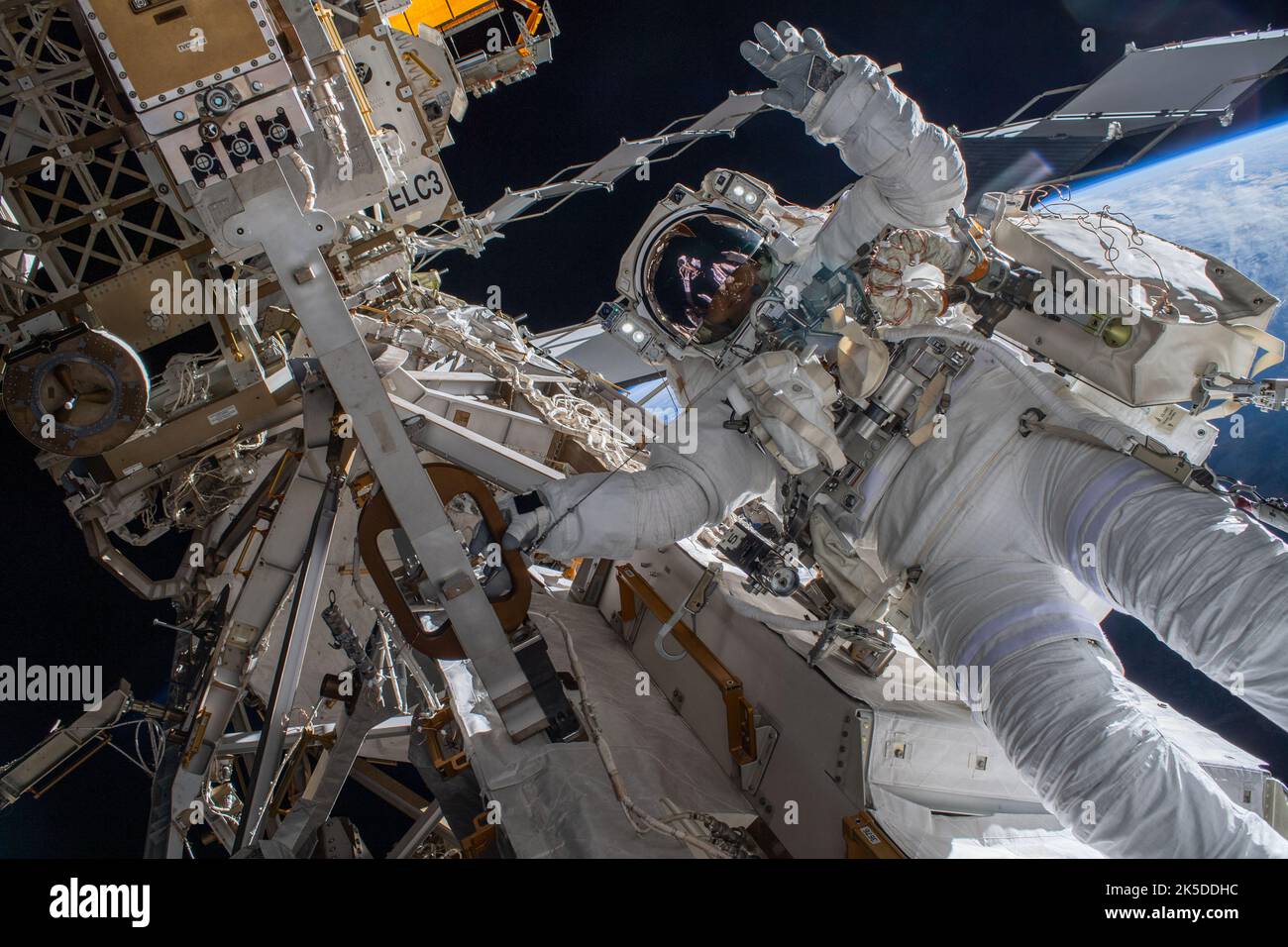 Astronaut Matthias Maurer of ESA (European Space Agency) is pictured on ...